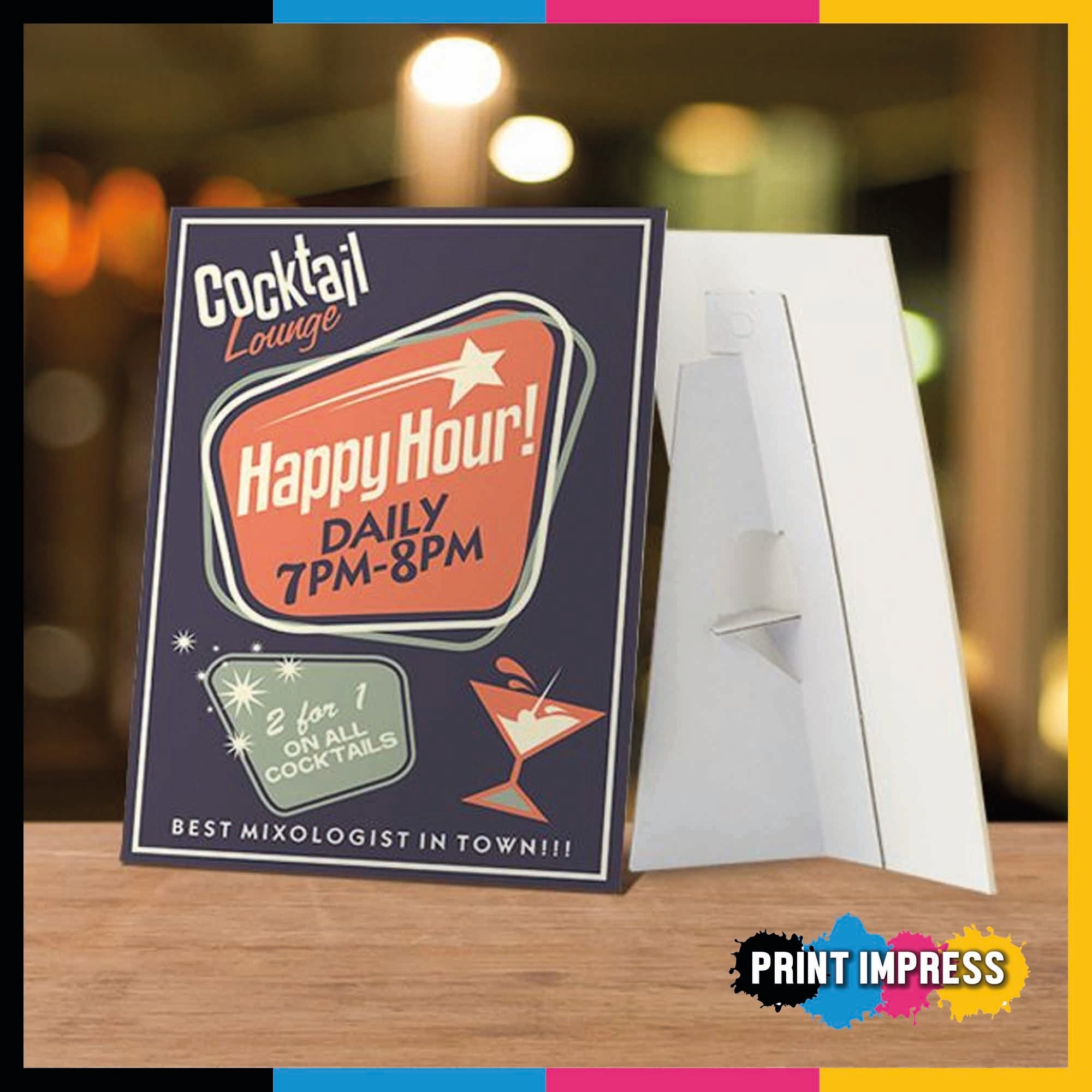 A5 Strut Cards | Table and Countertop Freestanding Display